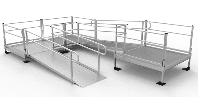 Aluminum Wheelchair Ramp Installation - GRACE MEDY Hospital Furniture