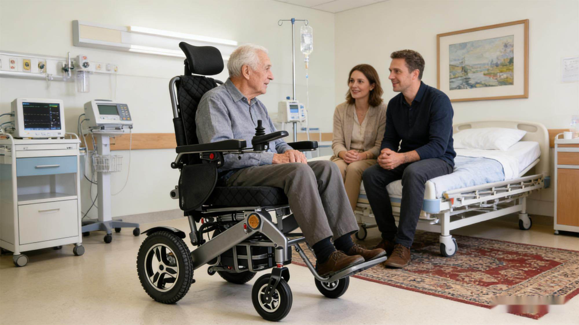 Hoe Werk 'n Elektriese Rolstoel - GRACE MEDY Hospitaalmeubels